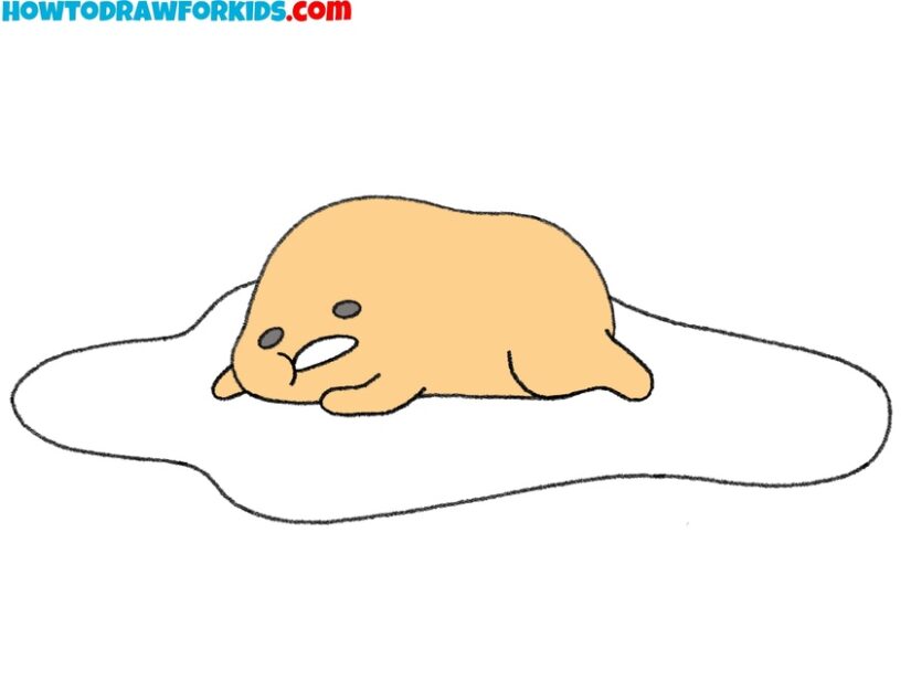 How to Draw Gudetama - Easy Drawing Tutorial For Kids