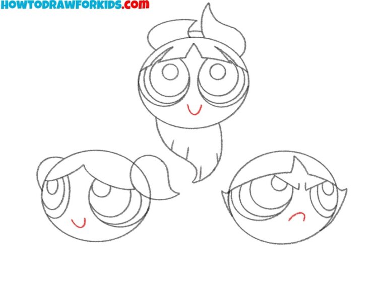 How to Draw the Powerpuff Girls - Easy Drawing Tutorial For Kids