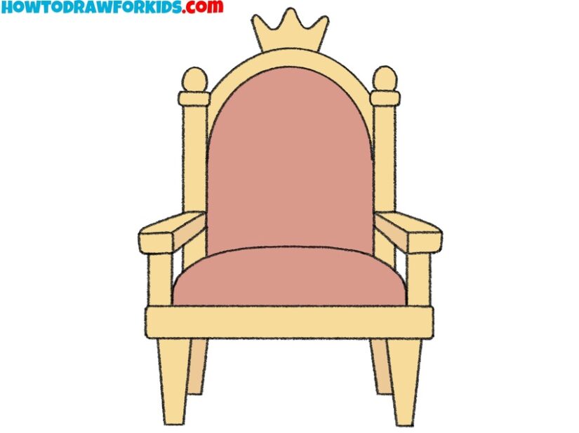 How to Draw a Throne - Easy Drawing Tutorial For Kids